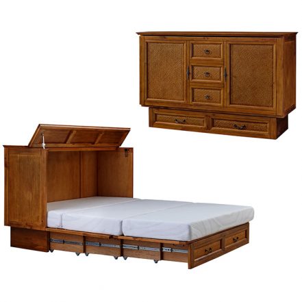 Arason Kingston Cabinet Bed- Cabinet Murphy Beds